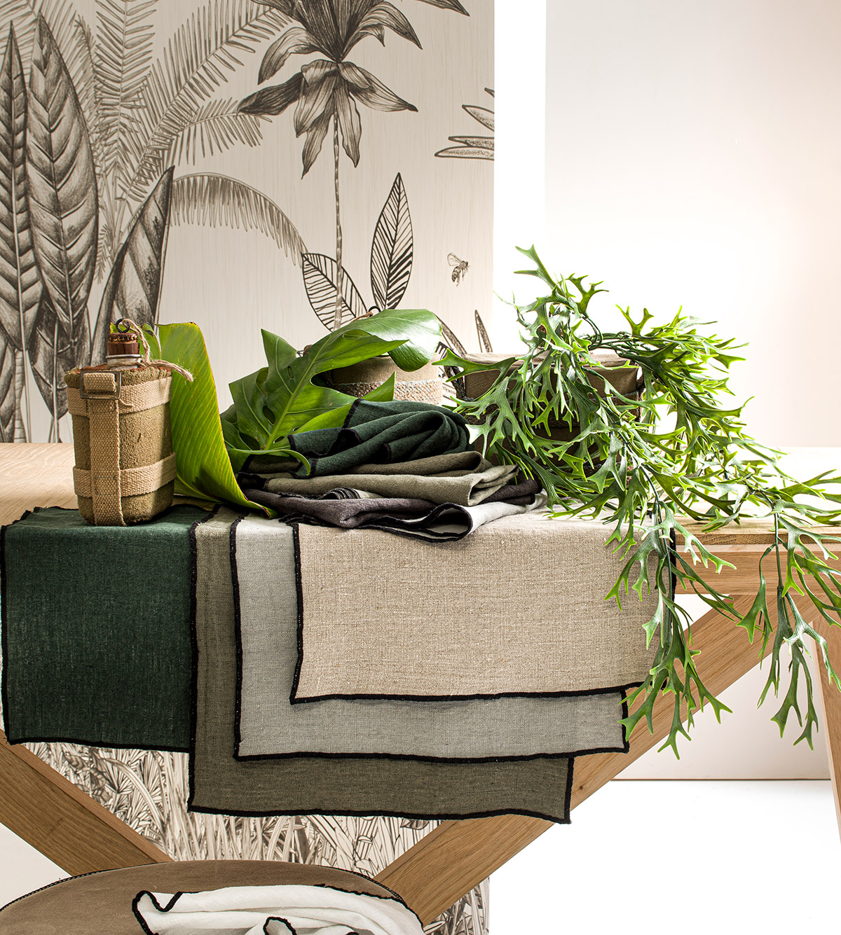 Sets de Table 100% Lin Lavé ou Lin Enduit - HAOMY By Bordeaux home