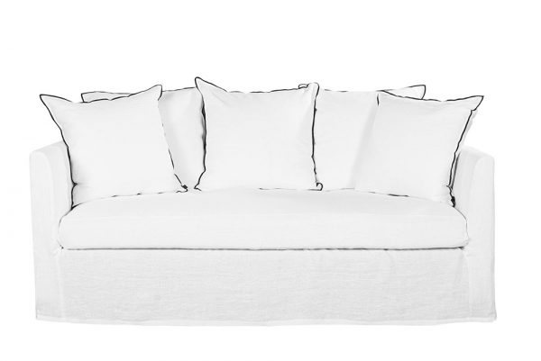 Canapé en Lin 100% avec Housse et Coussin - HAOMY By Bordeaux home